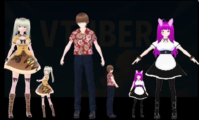 Model vrchat avatar vtuber avatar vtuber rigging anime for vtubing ...