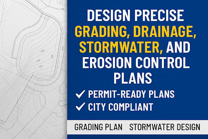 Design a storm water drainage system with civil engineering detail ...