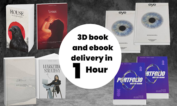 Do book cover and ebook cover design with free 3d mockup by ...