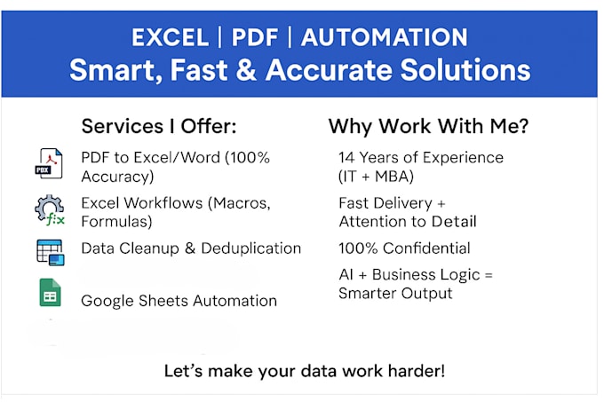 Automate excel tasks and streamline your data with accuracy by ... Automate excel tasks and streamline your data with accuracy by ...