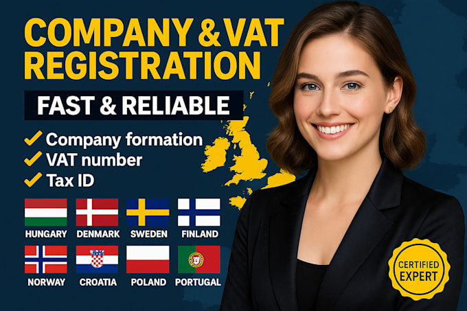 Handle vat registration and company formation for uae, uk, eu, and usa, germany by Beautypixel ...