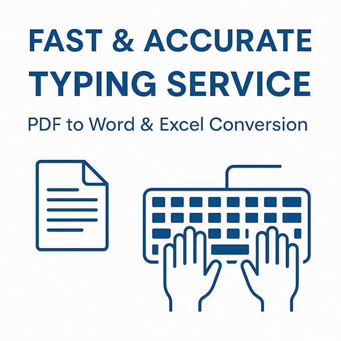 Type handwritten, scanned or pdf documents into editable word or excel ...
