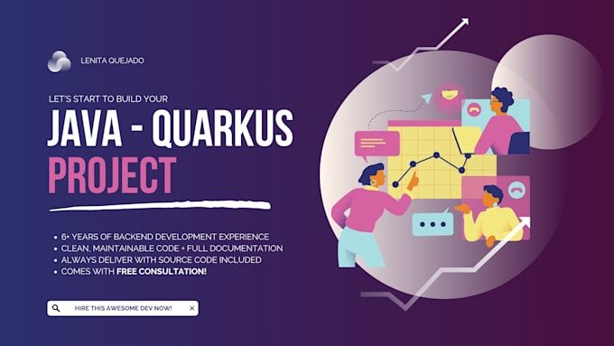 Build, design and scalable java projects using quarkus by Lenitaquejado | Fiverr