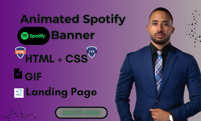 Create a custom spotify banner with html css animation by Toby_dammy ...