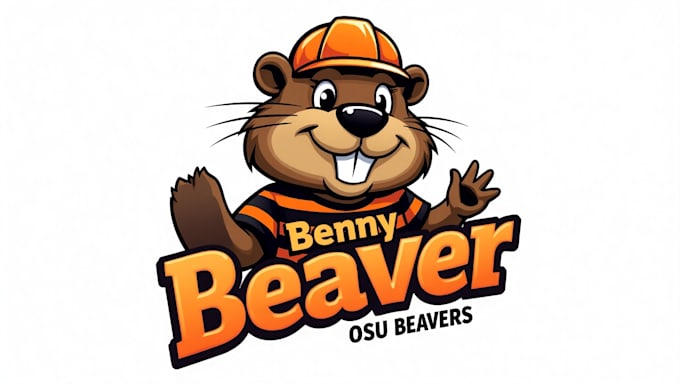 Design outstanding benny beaver mascot logo with express delivery by ...