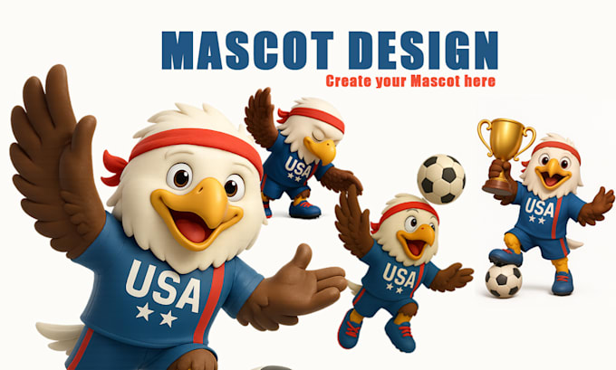 Design a 3d mascot character with ai by Misterx1998 | Fiverr
