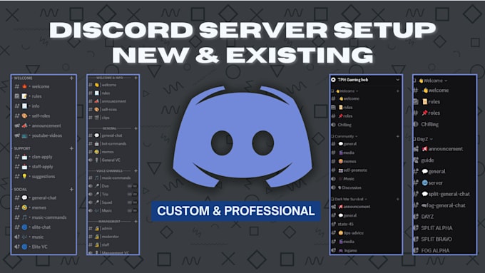 Discord server setup and customization by Davidmendezalea | Fiverr