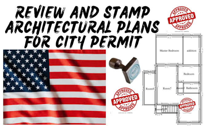 Do architectural stamp, floor plan, mep for city permit by Architeect_dave | Fiverr