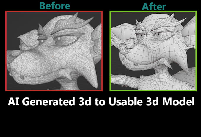 Fix your ai generated 3d model by Rohan202401 | Fiverr