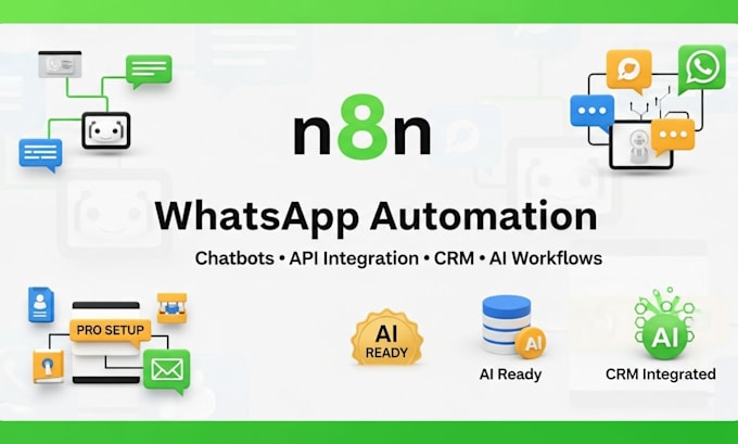 Whatsapp automation, whatsapp ai chatbot, n8n automation, fix whatsapp ...