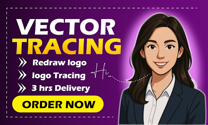 Do manual vector tracing logo or vector trace conversion by Fatimanoor_18 | Fiverr