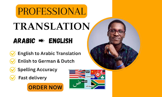 Translate arabic to english, english to arabic, do arabic translation ...