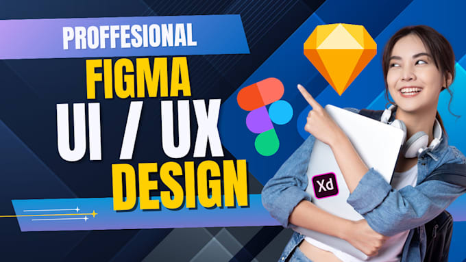 Create prototypes, ux ui designs, and wireframes using figma by ...
