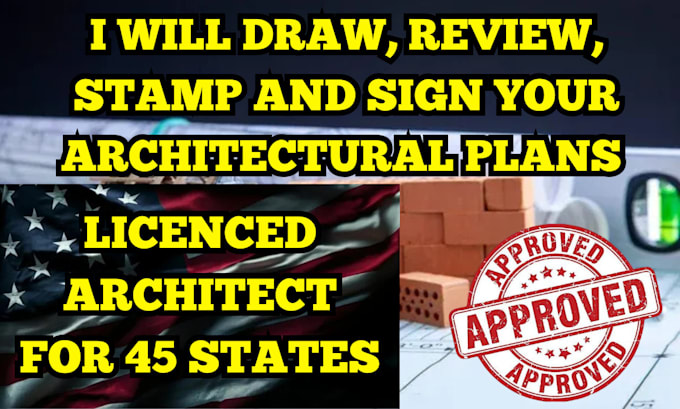 Sign stamp draw architectural plan drawing structural engineer mep ...
