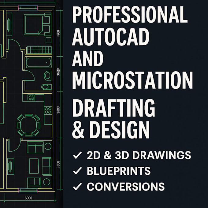 Do a professional autocad and dwg plans