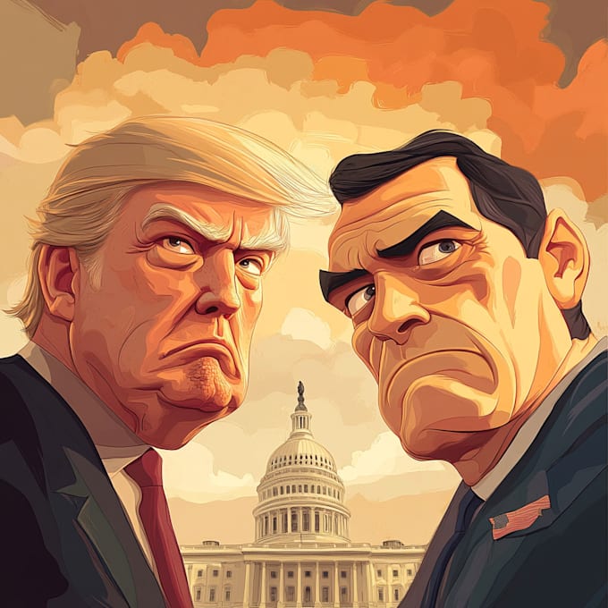 Draw your political cartoon by Lilahgregory | Fiverr
