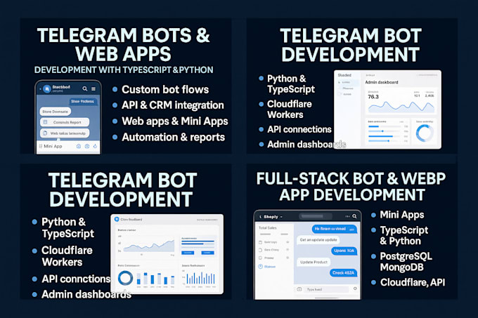 Build telegram bots and web apps using python and typescript by Gimolos ...