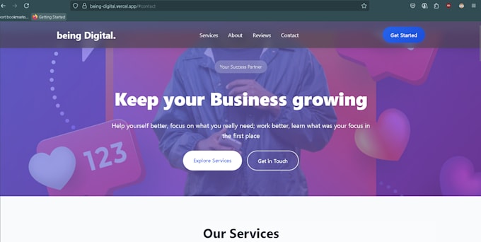 Make you a modern react js landing page with deployment by Eric_snowman ...