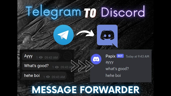 Create discord bot, forwarder bot, telegram forward bot, forwarding messages by Surajrakesh | Fiverr