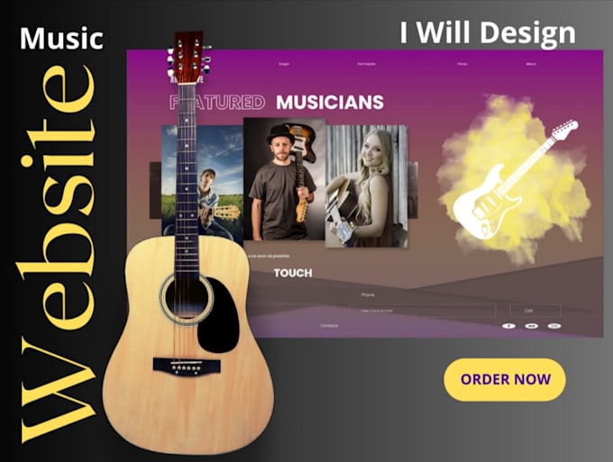 Design night club, artist, concert, event, music festival website by ...