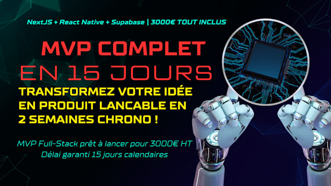 Build your full stack mvp with nextjs, react native, and supabase by Thibautmct | Fiverr