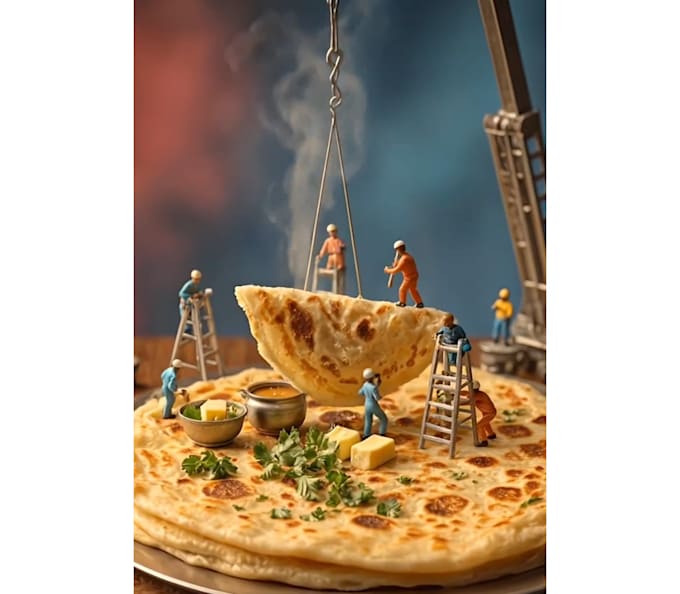 3d ai miniature, food photography, ai miniature video, 3d cgi animation ...