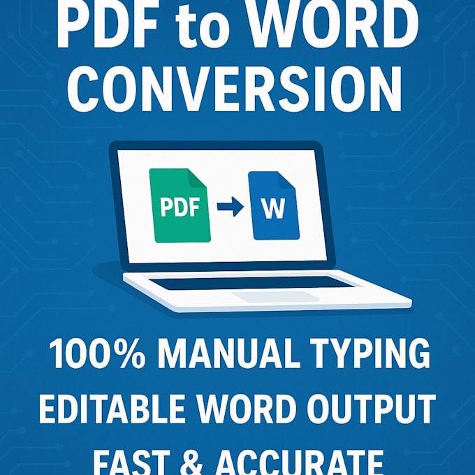 Convert pdf, scanned images or handwriting to editable word by Abdifatahabd661 | Fiverr