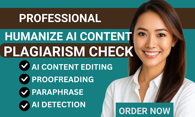 Edit proofread fact check plagiarism rephrase humanize ai document editing by Marketing__g | Fiverr