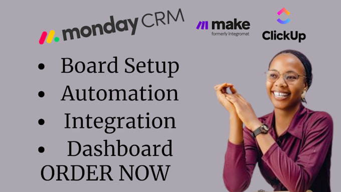 Setup monday crm clickup notion workspace monday crm by Fad_mar21 | Fiverr