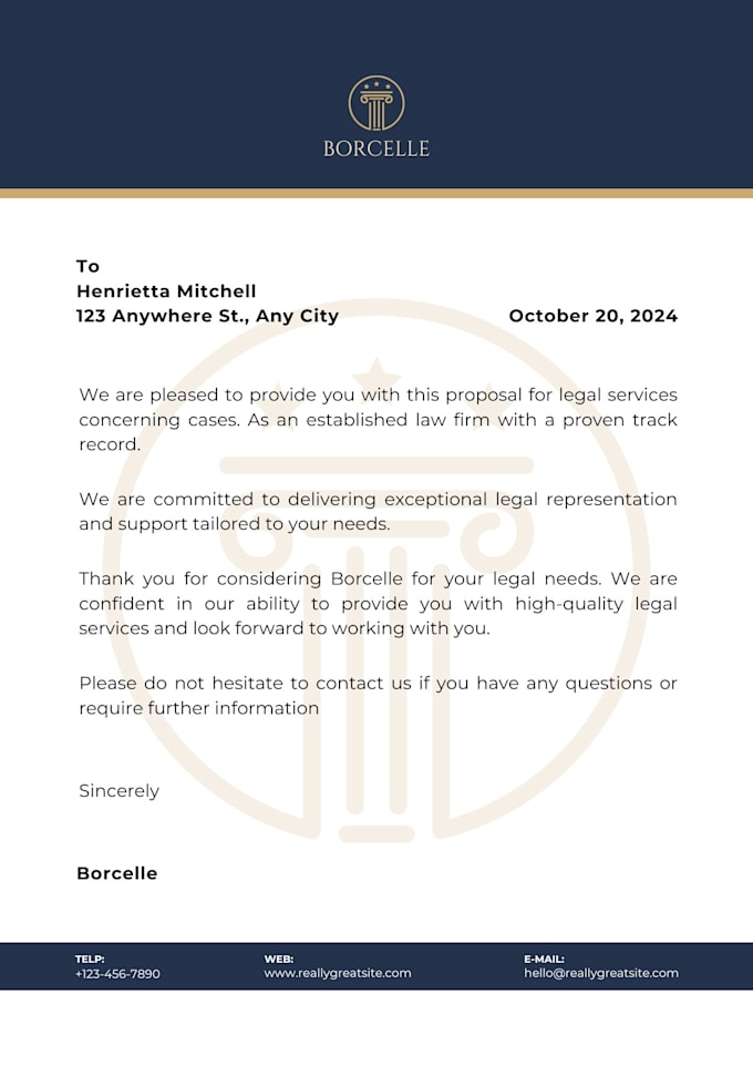 Create a modern cover letter and business letterhead design for you by ...