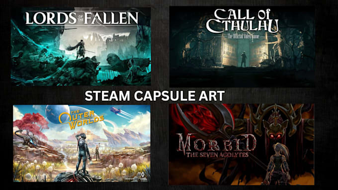 Do steam capsule art, game banner, game ui, marketing banner, steam art ...