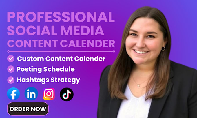 Create a social media content calendar that grows your audience and ...