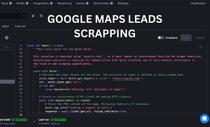Create google maps scraper bot, python script for business leads scaper by Frankscott3 | Fiverr