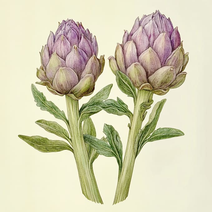Create a realistic botanical drawing by Julietaowers | Fiverr