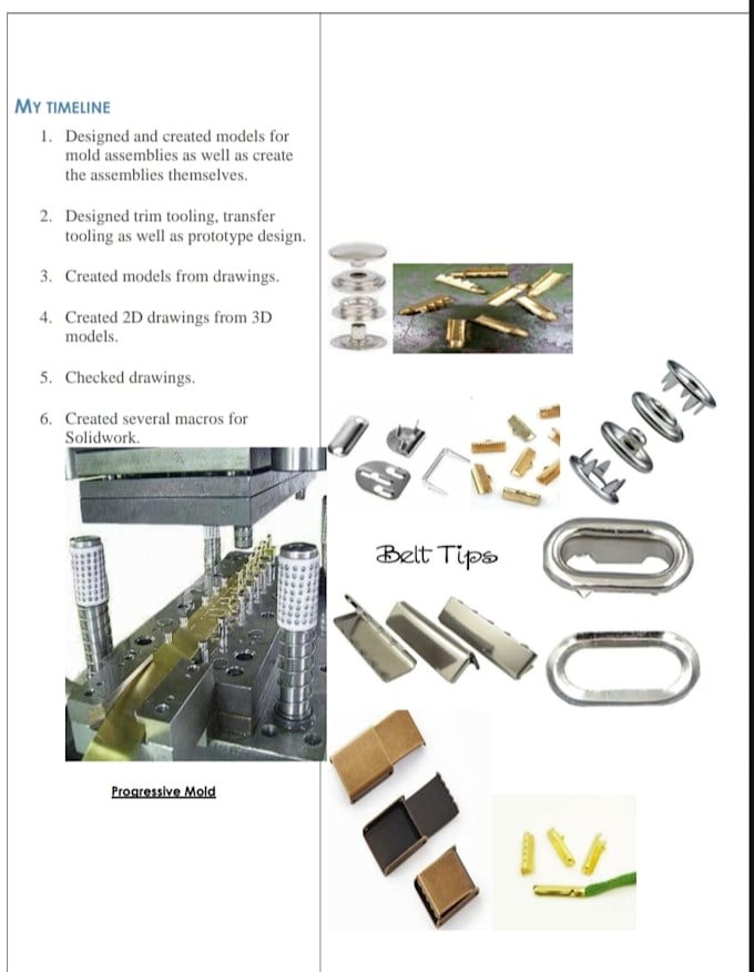 Design progressive molds and die 2d 3d by Foysal_hml | Fiverr