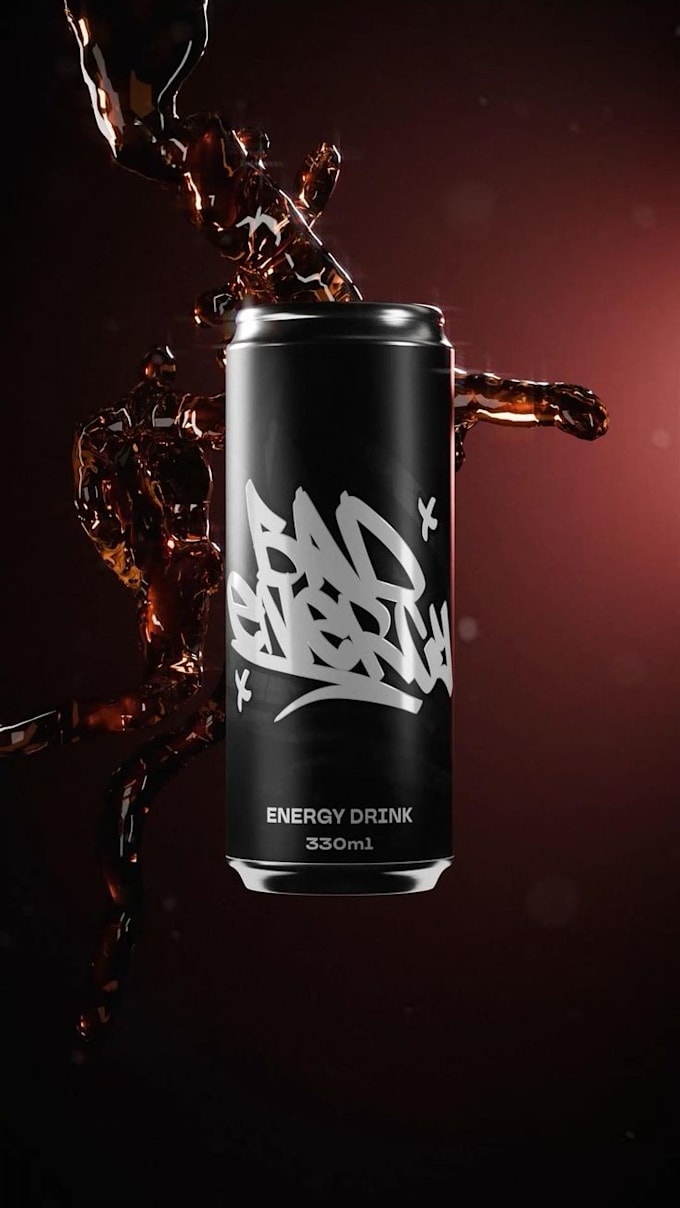 3d beverage animation 3d can animation energy drink animation product ...