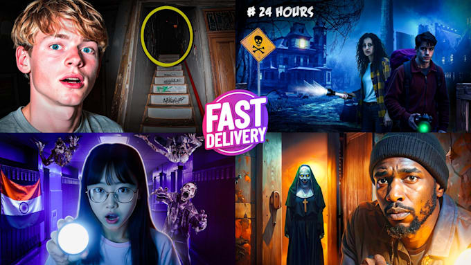 Create scary, horror and creepy story youtube thumbnails by ...