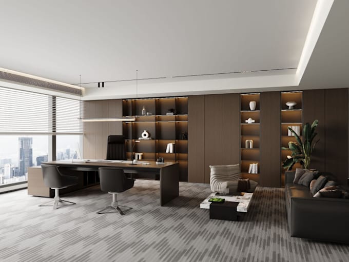 Render inspirational 2d and 3d office interior, renovate cgi wokspace ...