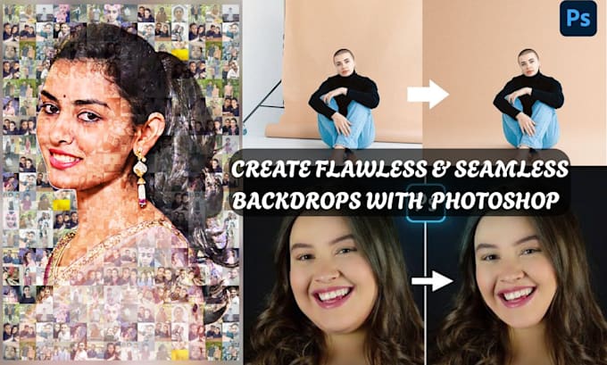 Do collage, resizing images, hair, color correction, retouching, adobe photoshop by Soliah001 ...