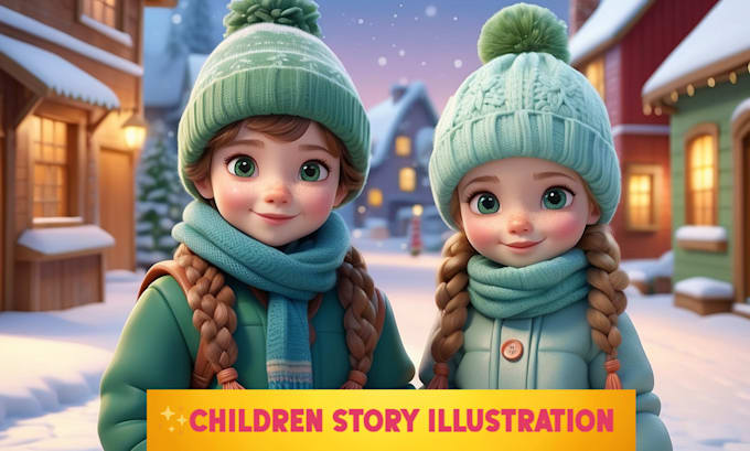 Design children storybook illustration, children story illustration, by ...