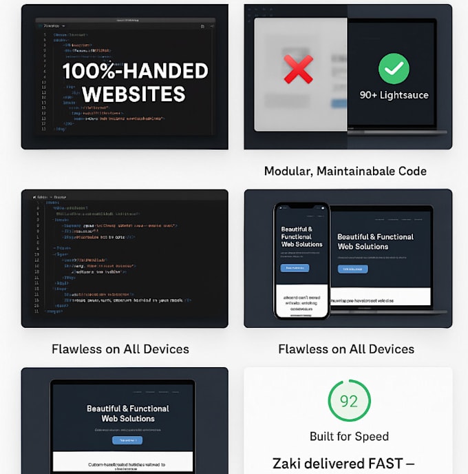 Custom html, css and js website by Zakihaider203 | Fiverr