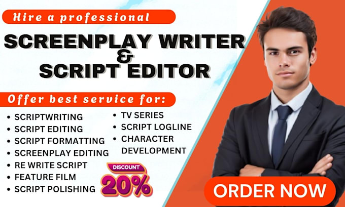 Be script proofreader script editor format movie script screenplay writer by Joseph_cursive | Fiverr