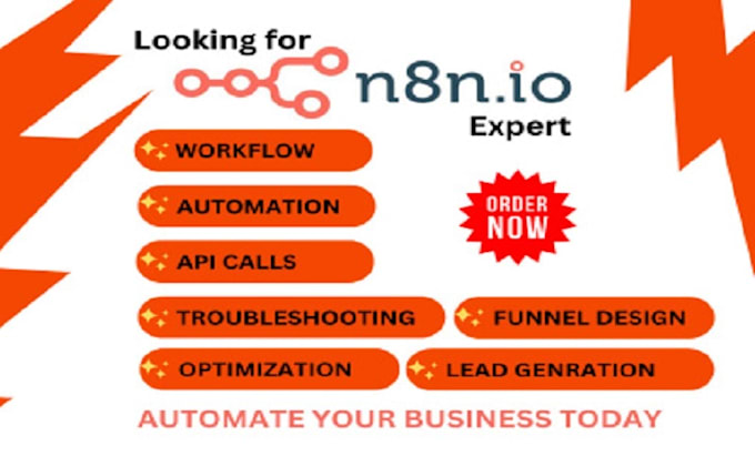 N8n expert n8n integration n8n io n8n chatbot n8n whatsapp chatbot make com by Lovexylevel | Fiverr