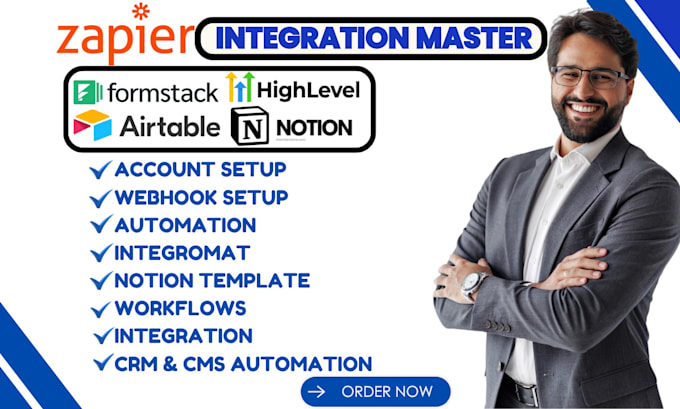 Do zapier integration formstack airtable expert notion template ghl automation by Dayozapmaster ...