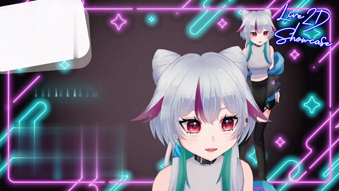 Design live 2d vtuber model, live 2d rigging, live 2d, live streaming ...