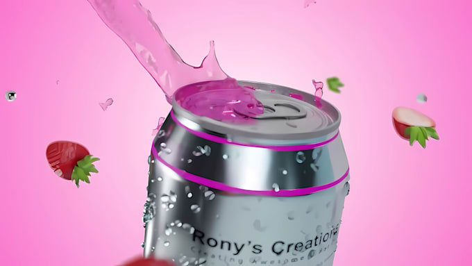 Do 3d beverage animation 3d can video ads 3d models 3d bottle drink ...