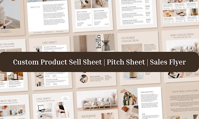 Design product sell sheet, sell sheet, pitch sheet, one pager design ...