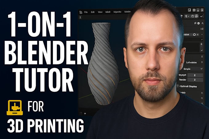 Teach you blender for 3d printing, modeling, stl export by Volodreamer ...