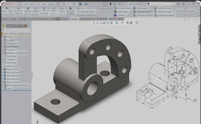 Piezas perfectas solidworks con planos by Javierav220 | Fiverr