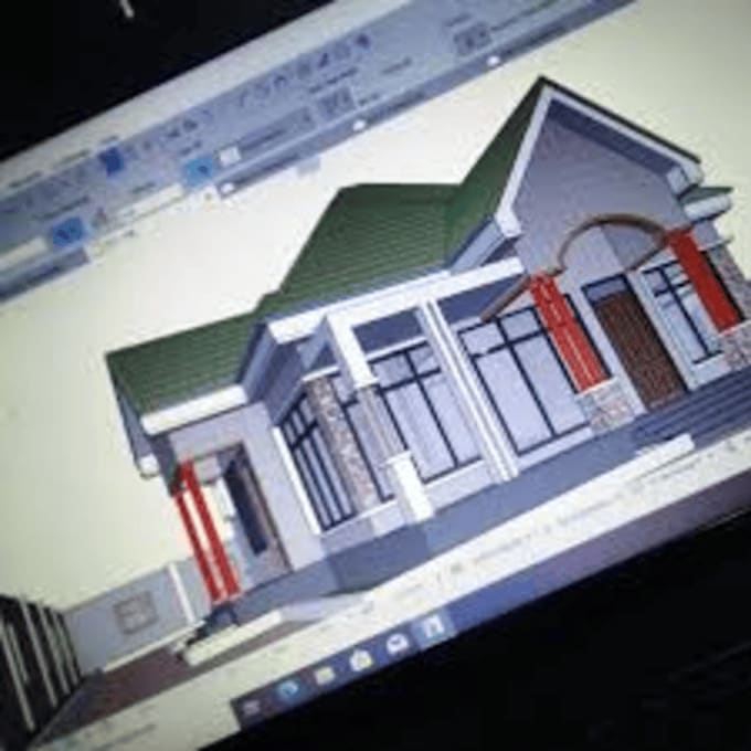 Do your floor plans, convert your 2d autocad plans into a archicad 3d model by Barry_aiden | Fiverr